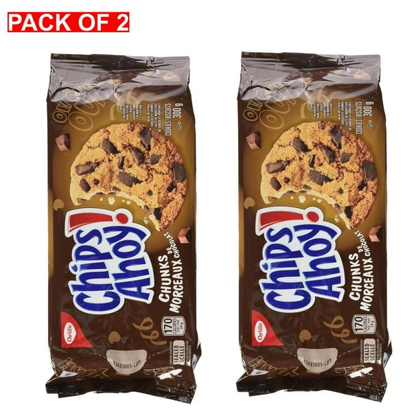 Chips Ahoy! Chunks Chocolate-Chip-Cookies, 300 Grams (Pack of 2 ...