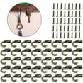 40pack Retros Bronze Iron Hook Featuring Included Hardware For Quick ...