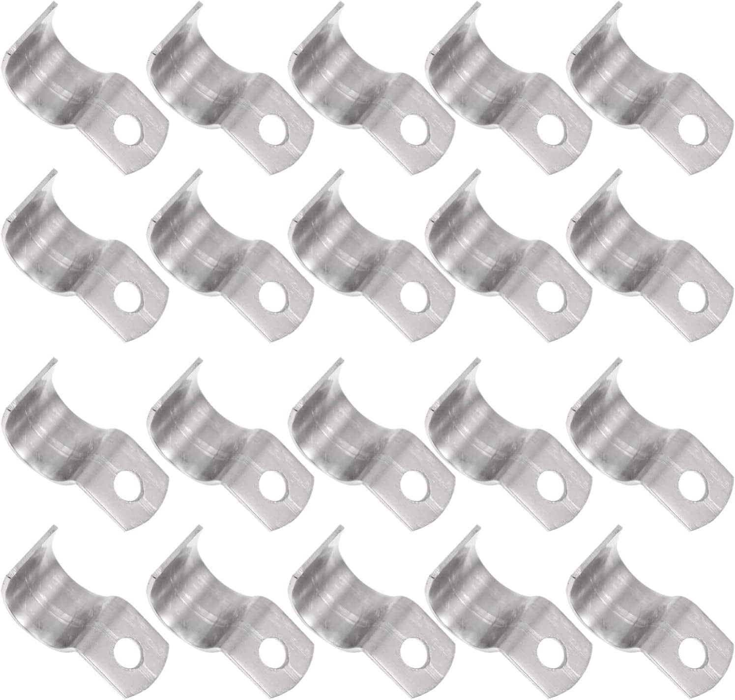 Coax Cable Galvanized Steel Pipe Strap Clamp: 200pcs Wall Cable Wire ...