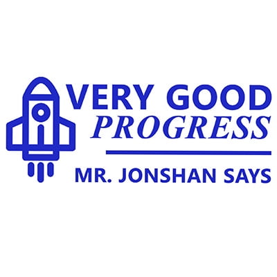 Printtoo Personalized Teachers Stamp Very Good Progress Teachers Name ...