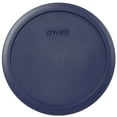 Pyrex 7402-PC 2-Pack Blue Round Plastic Replacement Lid Cover for 7-Cup ...