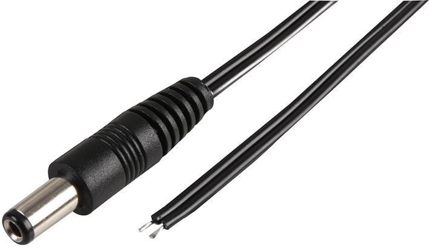 PRO POWER - 2.5mm DC Plug to Bare Ends Power Lead 1.5m - Walmart.com