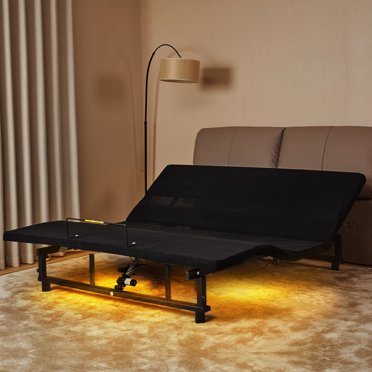 Split King Adjustable Bed Frame with Massage,USB Ports,Head/ Foot Tilt ...