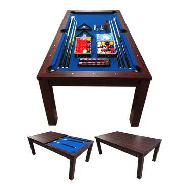 Bluewave Logan 7-Ft 3-In-1 Pool Table W/Benches - Walmart.com