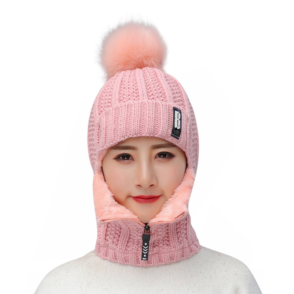 Click here for Generic Winter Knitted Hat Scarf Set Beanie Zip Sc... prices