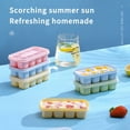 erfcxs Silicone Ice Tray Jelly Yogurt Ice Cube Mold Ice Tray Ice Box ...