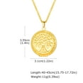 Tree Of Life Necklace Pendant, Openable Round Locked Necklace, 14K ...