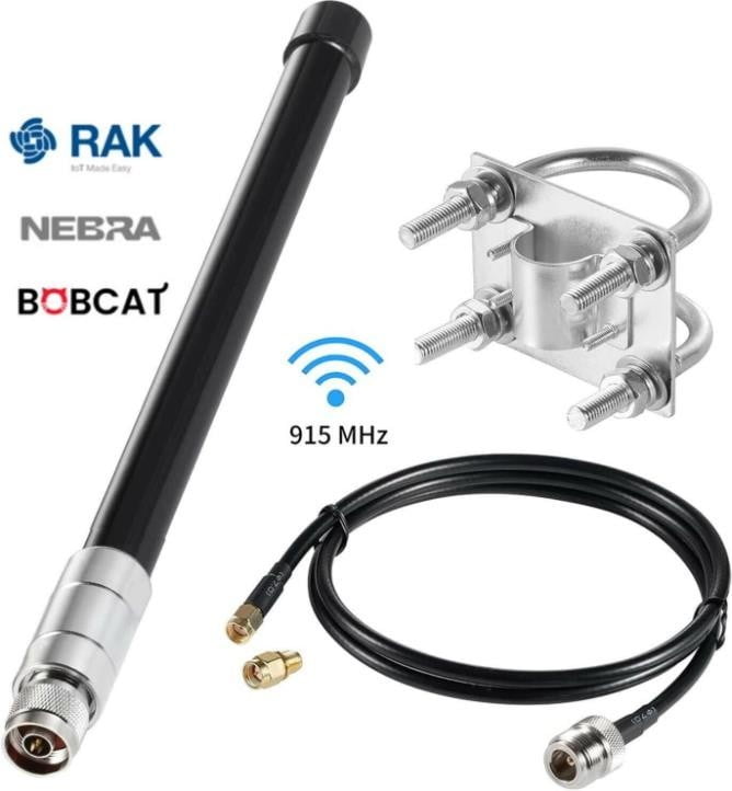 Buy 12dBi Long-Range LoRa Gateway 915MHz Antenna for Helium RAK Hotspot HNT Miner Online at ...