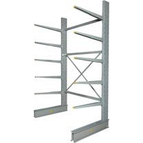 Global Industrial Single Sided Medium Duty Cantilever Rack Starter, 2 ...