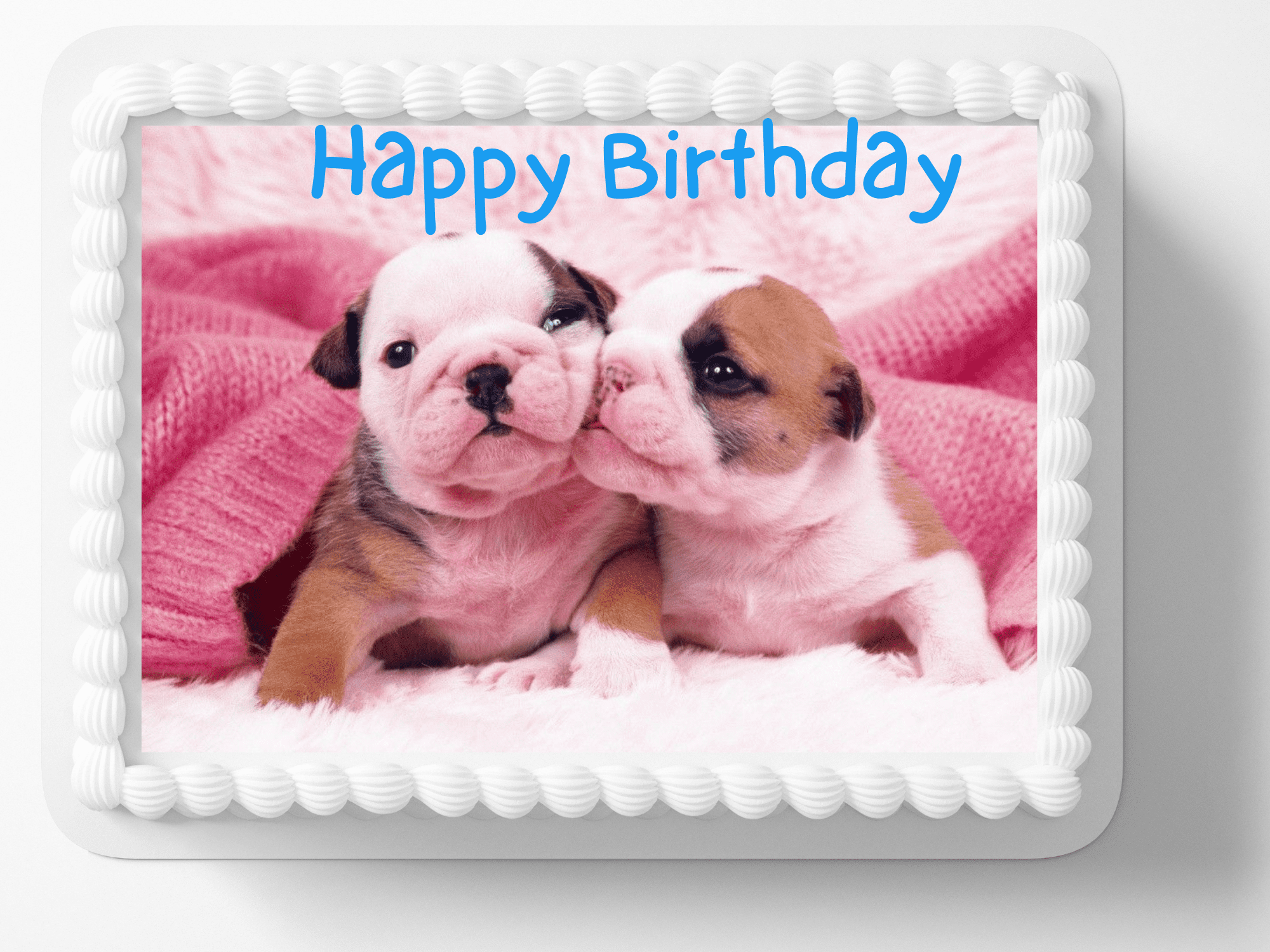 Happy Birthday Bulldog Cake