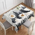 Bear Vintage Forest Pine Tree Table Cloth 52x70in, Waterproof Rectangle ...
