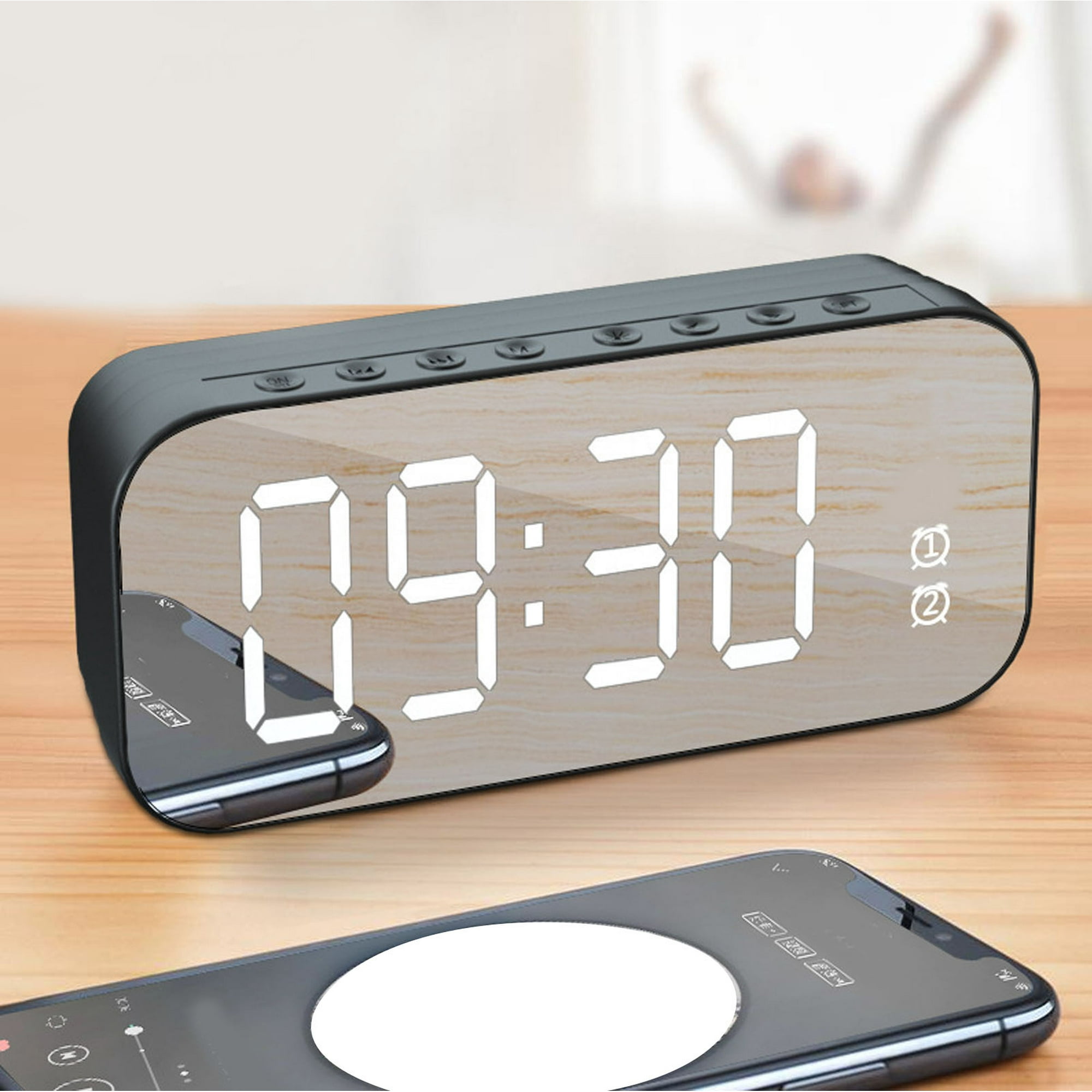 Click here for Fyydes Digital Clock With Bt Speaker  Mirror Led D... prices