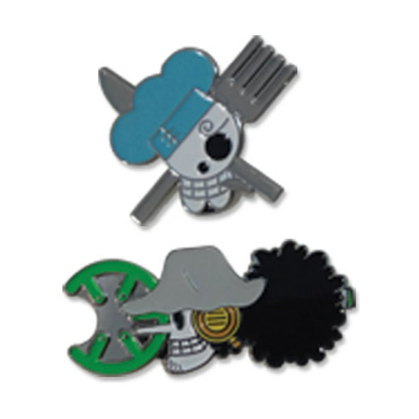 Pin - One Piece - Sanji & Usopp Skull Set 1.5'' New ge50334 - Walmart.com