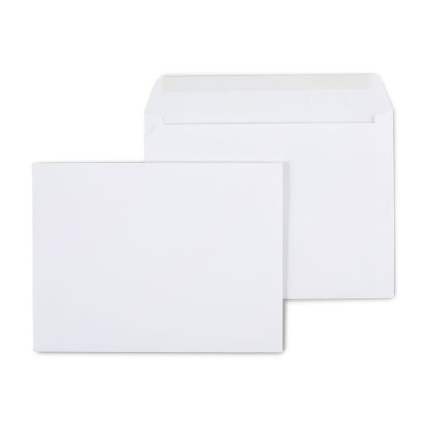 MyOfficeInnovations Wove Side-Opening Booklet Envelopes 9" x 12" White ...