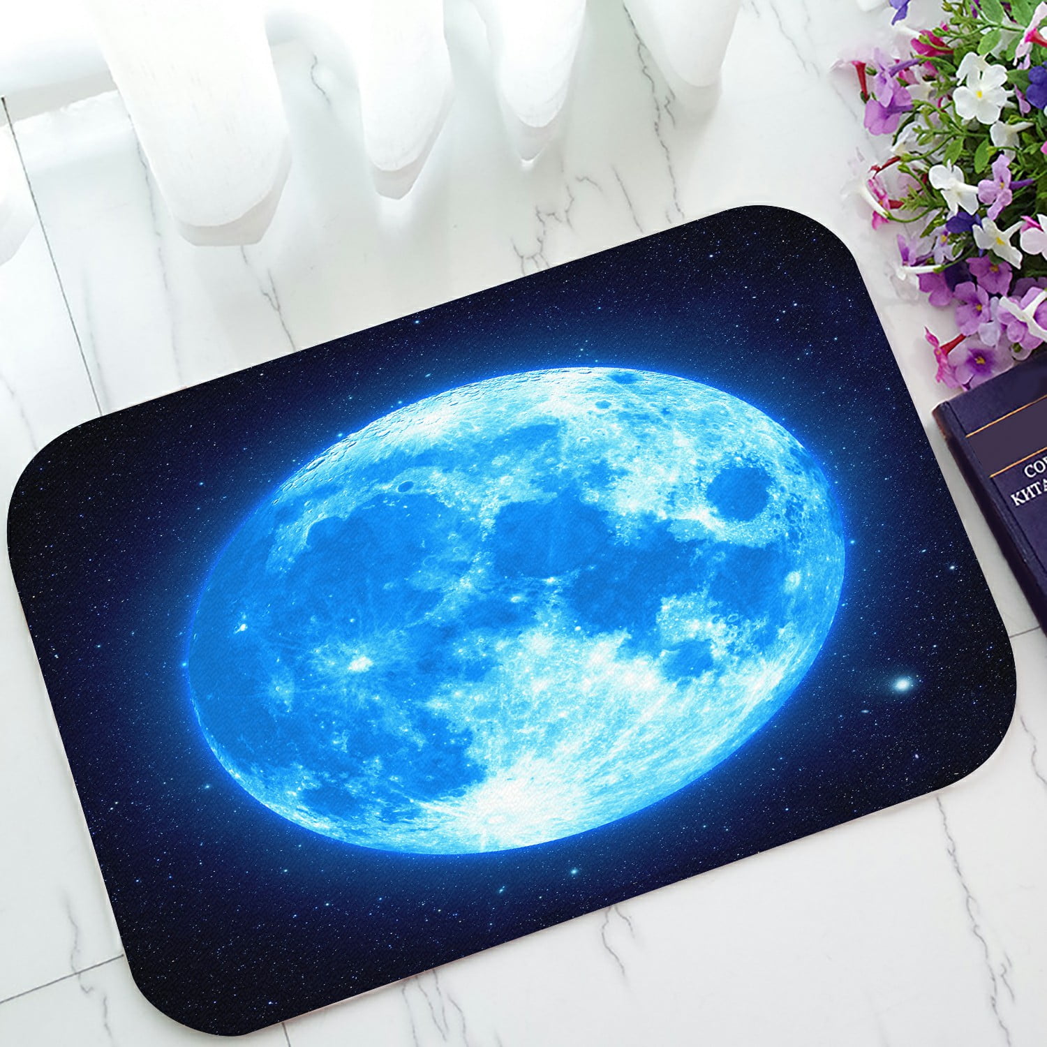 ABPHQTO Blue Moon Doormat Entrance Rug Area Rug Floor Mat Home Decor 23 ...