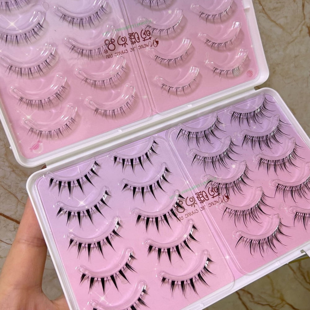 20 Pairs Long Comic Soft Eyelashes Long Dramatic Bushy Curling Thick ...