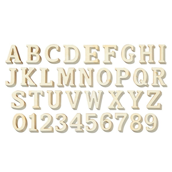 individual wooden letters