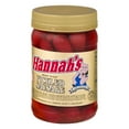 Hannah's 16oz Red Hot Pickled Sausage, Ready To Eat, MSG Free, Shelf ...