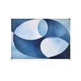 Abstract Stitching Sun Shade Sail 12'X16' Blue White Gradient Circular ...