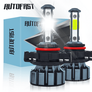 Mega Racer C6 H11/H8/H9/H16 LED Headlight Bulb 6000K White 80W 8000 ...