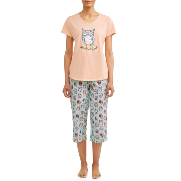 Secret Treasures Secret Treasures Short Sleeve Capri Pajama Walmart