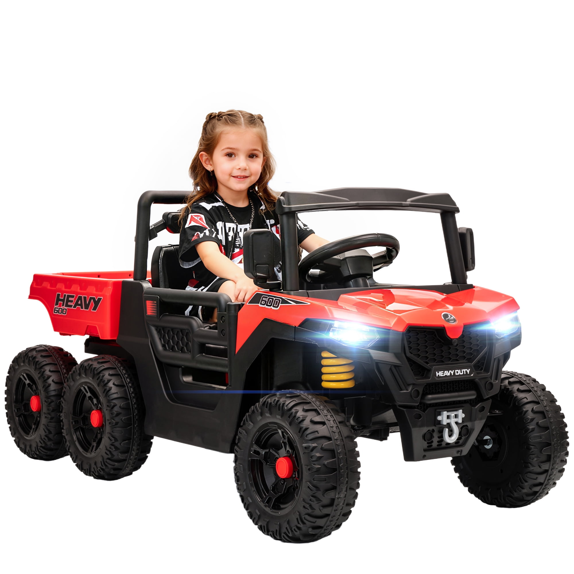 Click here for Qaba 24v 4wd Kids Ride On Truck With 6 Wheels  2 S... prices