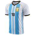 Icon Sports Messi #10 Argentina Jersey, Sky/White, 100% Polyester, YXS ...