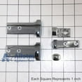 Whirlpool Refrigerator Handle End Cap Kit (Chrome) 819342 - Walmart.com