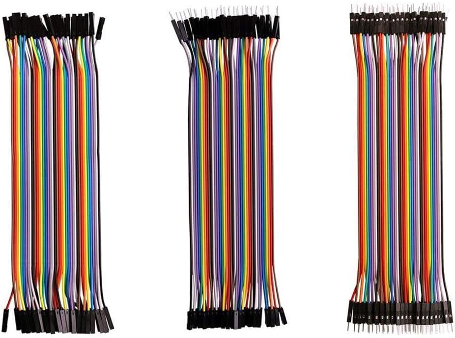 Treedix 120pcs 20cm Breadboard Jumper Wires Multicolored Dupont Wire ...