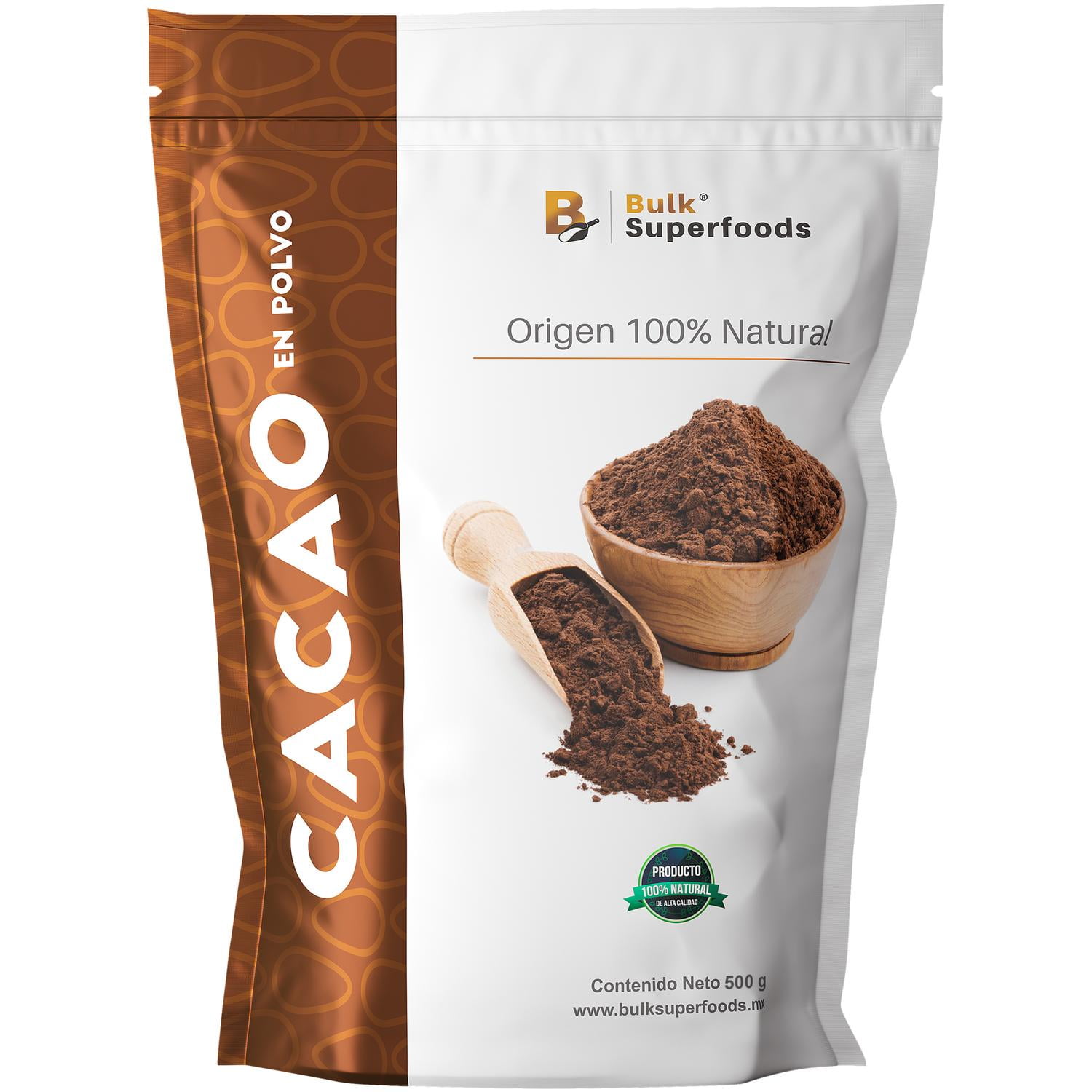 Cacao En Polvo 100% Natural BULK SUPERFOODS Sin Azúcar 500g superfoods | Walmart en línea