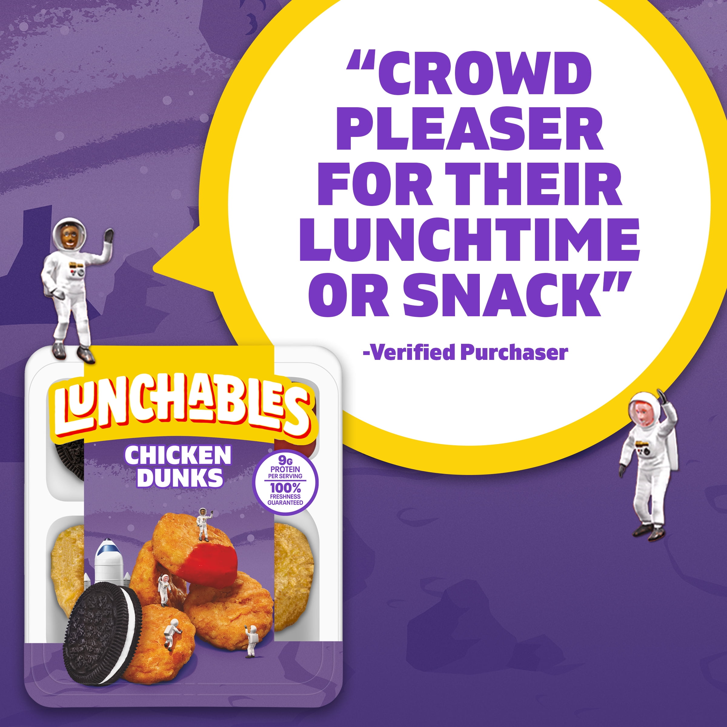 Buy Lunchables Chicken Dunks Kids Lunch Snack, 4 oz Tray, 1 Count ...