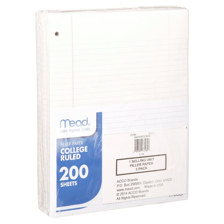 Walmart Filler Paper