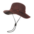Bainana Sun Hat For Men Adjustable Wide Brim Soft Retro Western Style ...