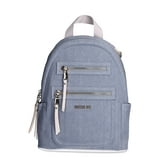 Madden NYC Women's Mini Backpack with Embellished Pouch, Denim ...