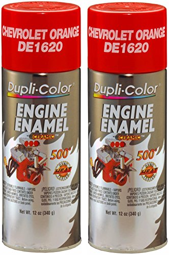 Dupli-Color DE1620 Chevrolet Orange Engine Enamel with Ceramicâ ¢ 12 oz ...