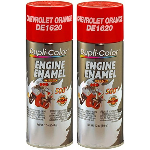 Dupli-Color DE1620 Chevrolet Orange Engine Enamel with Ceramicâ ¢ 12 oz ...