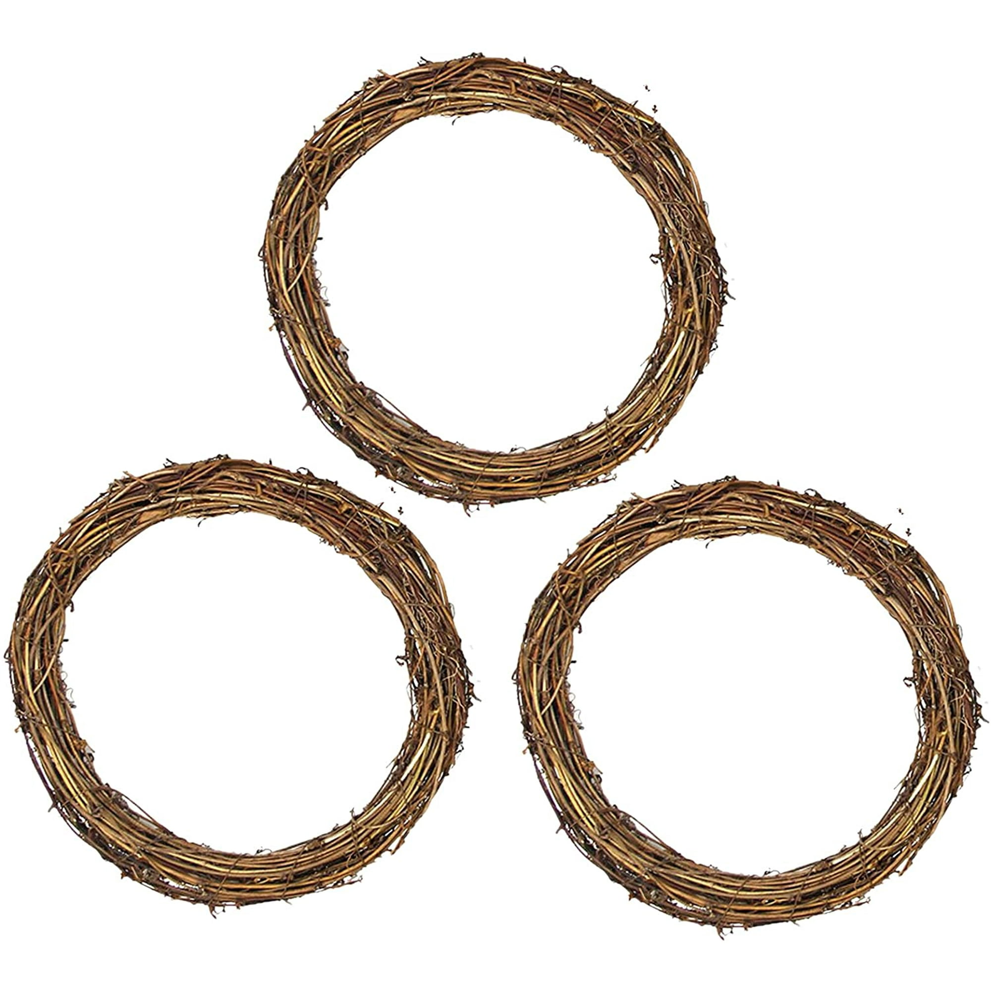 Click here for Unbranded 3 Pack 14 Inch Grapevine Wreaths Natural... prices
