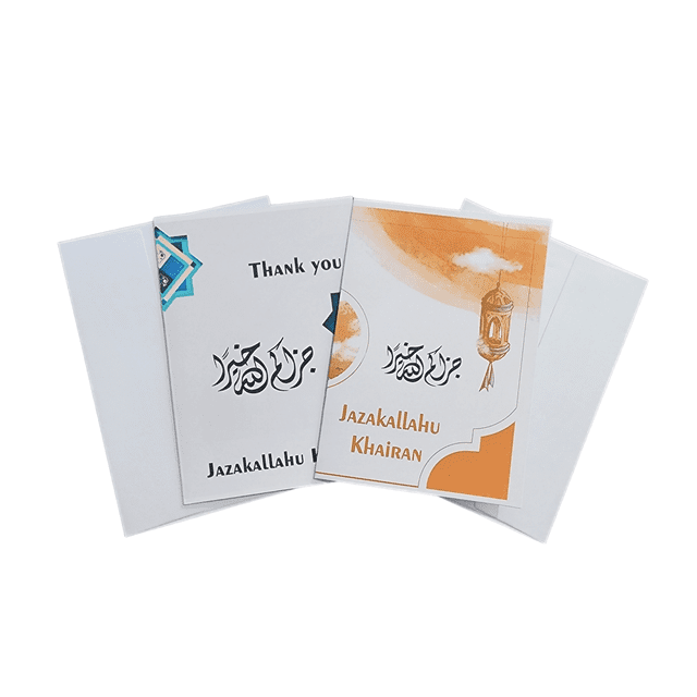 MUHADZIR Thank You Islamic Greeting Cards with the envelopes (THANKS ...
