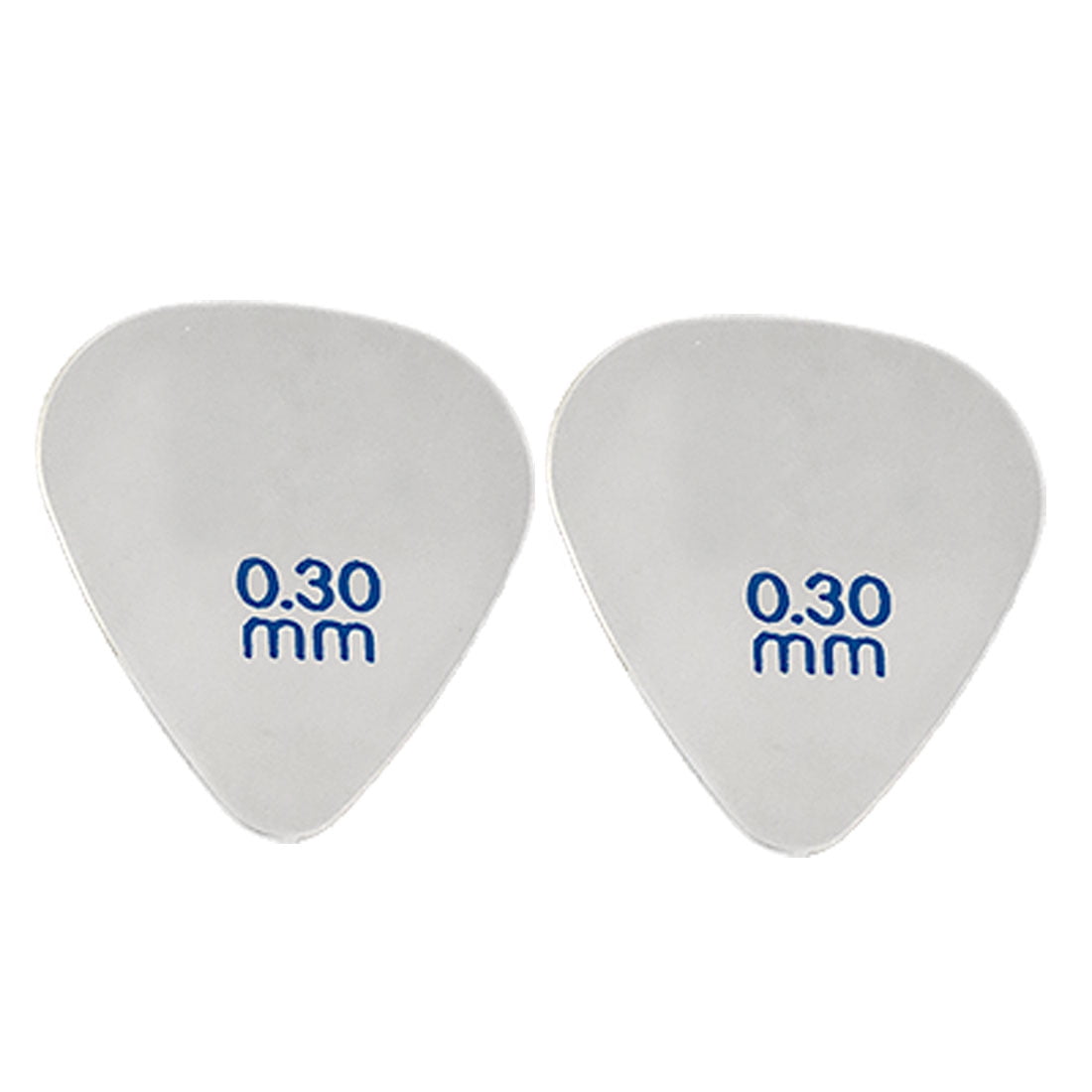 2 Pcs 0.3mm Extra Light Metal Guitar Pick for Electric Guitar Silver ...