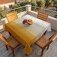 Abstract Yellow Beige Gradient Table Cloth 60x60in, Waterproof Square ...
