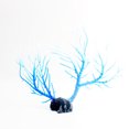 Aquarium Decoration, Artificial Sea Branch Plastic Plant with Base for ...