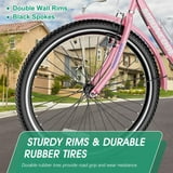 MOPHOTO 24" Women Tricycle for Exercise, 7 Speed 3 Wheels Bike with ...