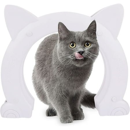 4 Position Cat Flap Cat Flap with Tunnel Cutout Cover Dog Cat Flap Cat ...