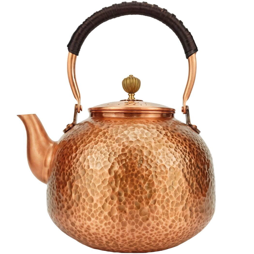 Click here for Bottlepic Copper Tea Kettle For Stove Top - 2.2l L... prices