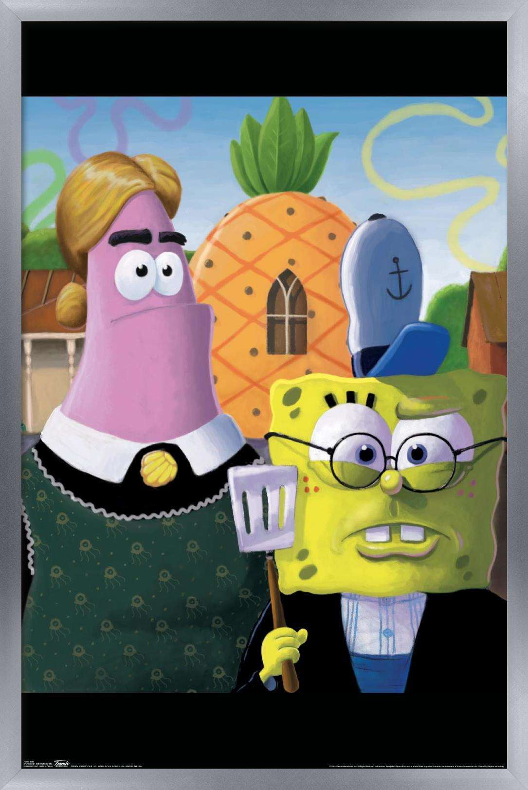 Nickelodeon Spongebob - American Gothic Wall Poster, 14.725" x 22.375 ...