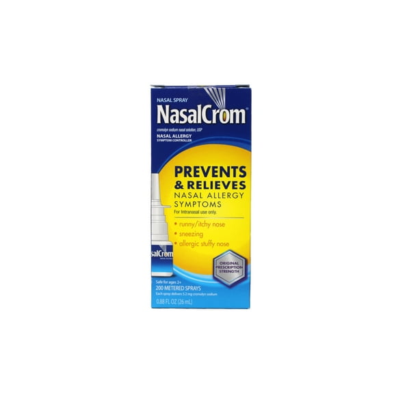 NasalCrom Nasal Spray Allergy Symptom Controller, 200 Sprays, .88 FL OZ ...