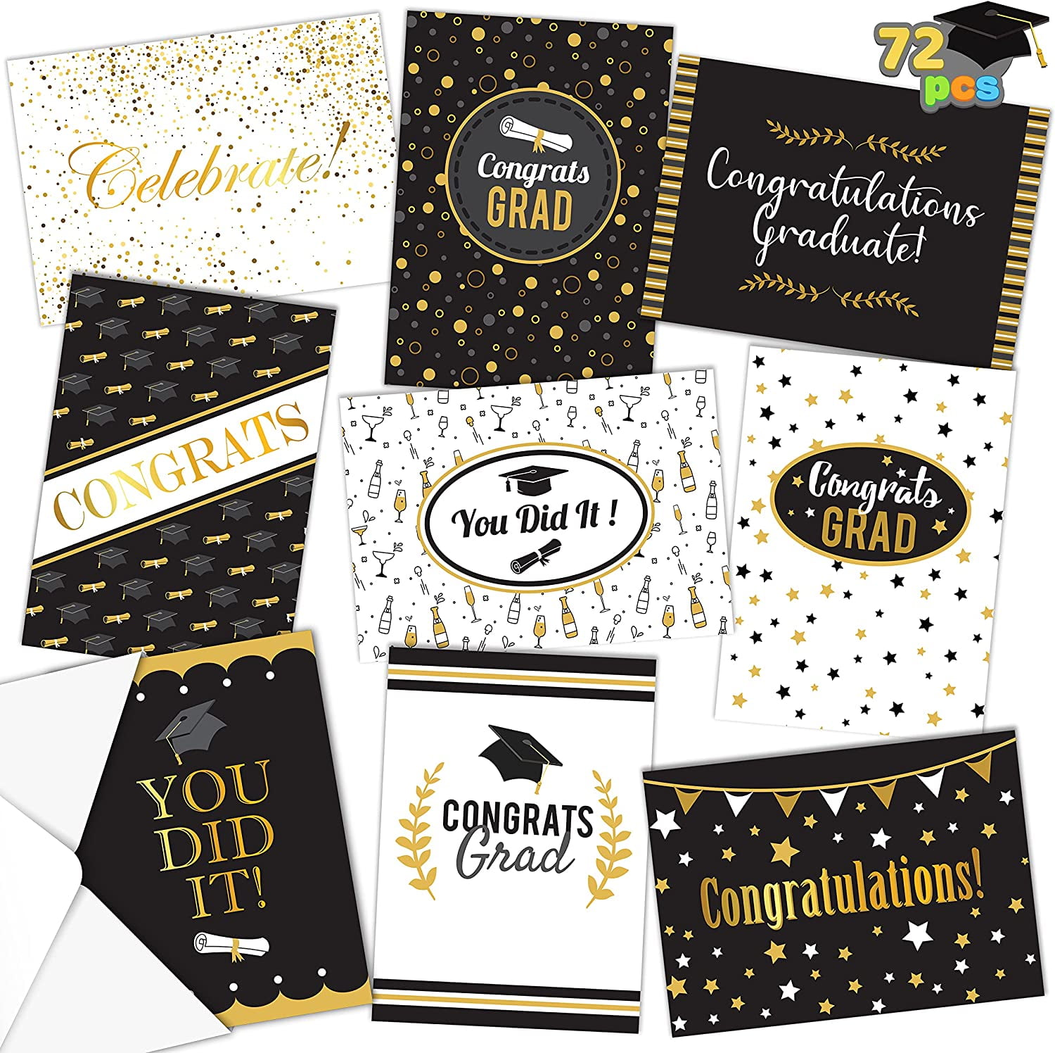 Paper & Party Supplies College Grad High School Grad Congrats Card Grad ...