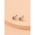 Alien Face Stud Earrings In Silver Tone Metal For Adults - Walmart.com