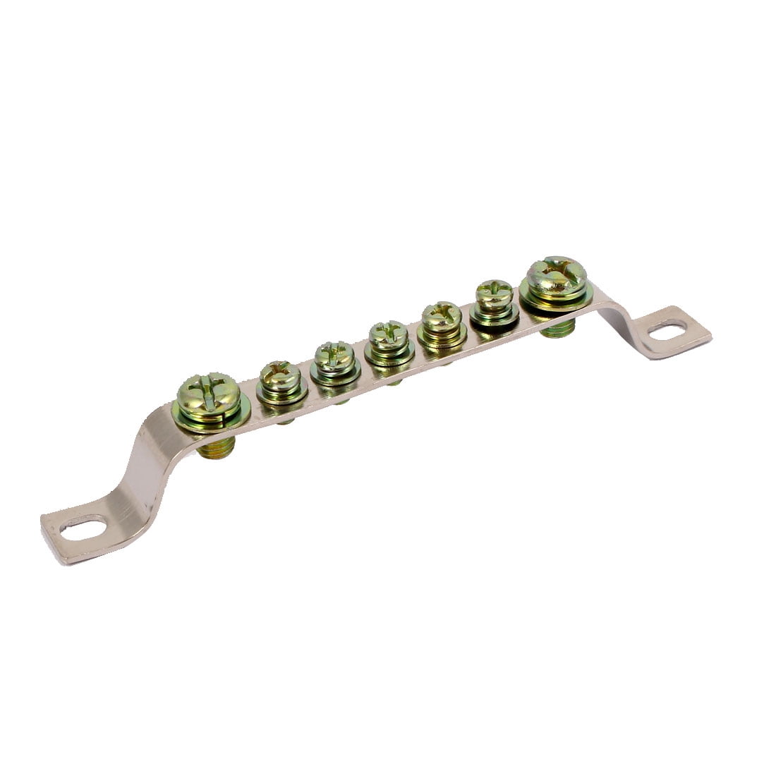 Buy 7 Positions Bridge Shape Ground Wire Copper Screw Terminal Block ...