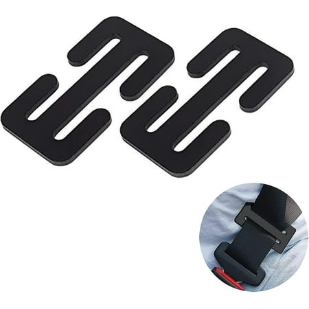 2 Pack Metal Seat Belt Adjuster, Neck Strap Positioner, Universal ...